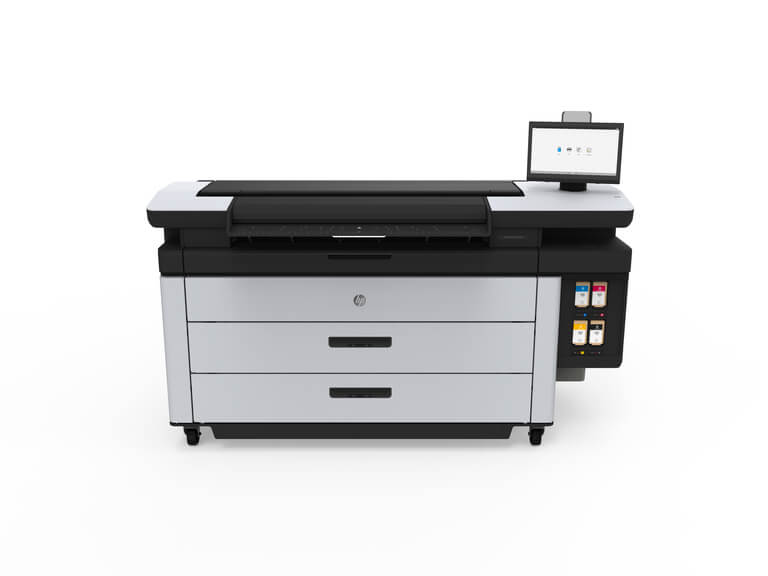 HP PageWide XL 5200 40-in Printer with High-capacity Stacker | 4VW16B